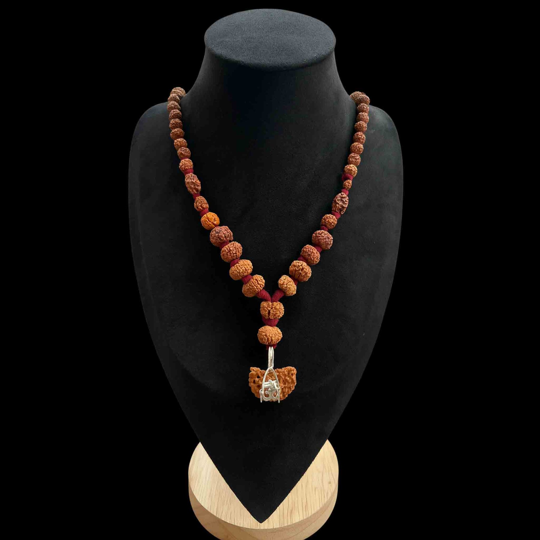 1–14 Mukhi Siddh Mala (Gaurishankar Rudraksha & Ganesh Mukhi) with Pur ...